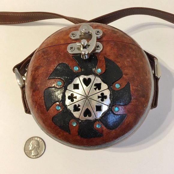 Hand Crafted | Bags | Unique Gourd Purse Handmade Evening Shoulder Bag ...